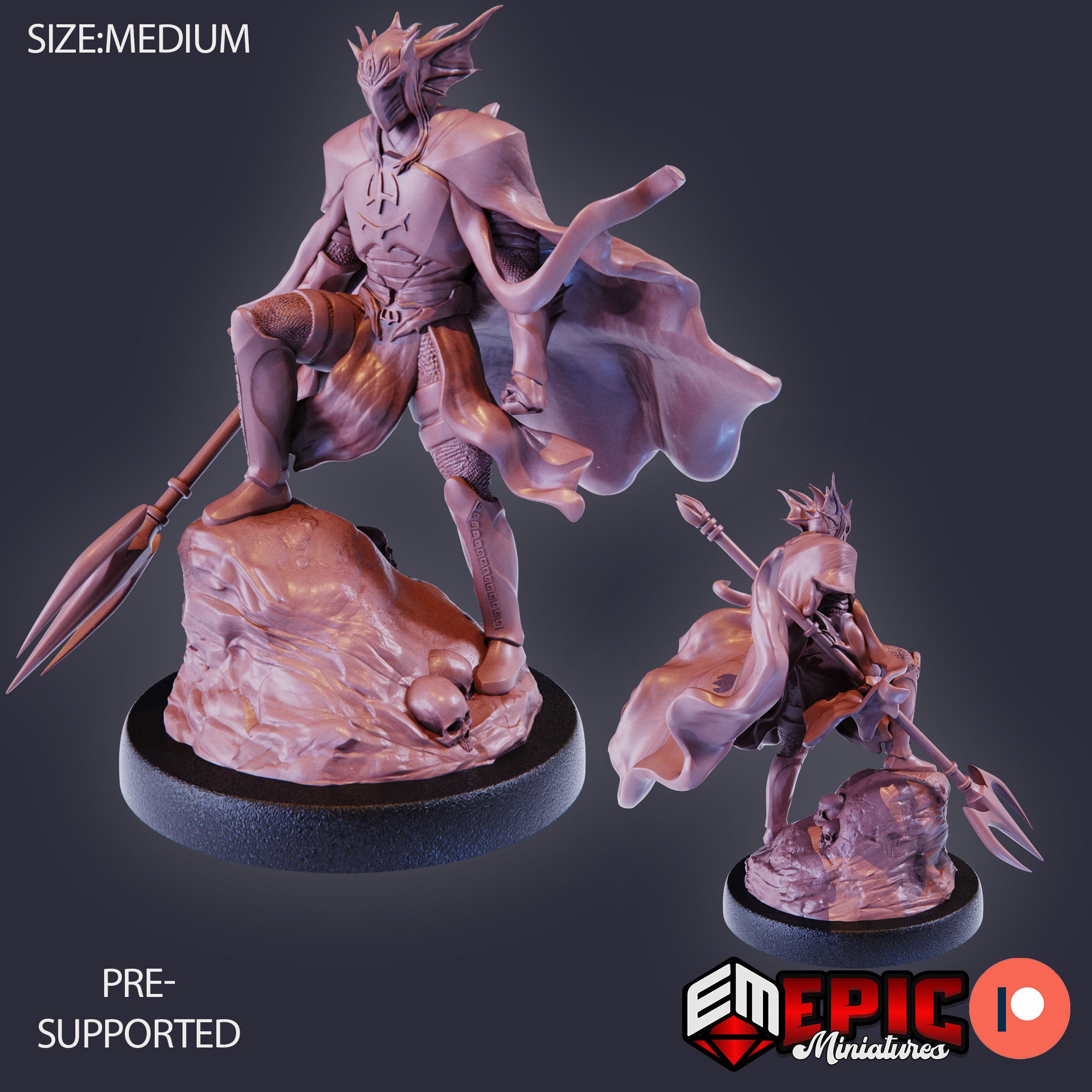 Atlantean Knight - Underwater Mayhem | Unpainted Resin Miniature for ...