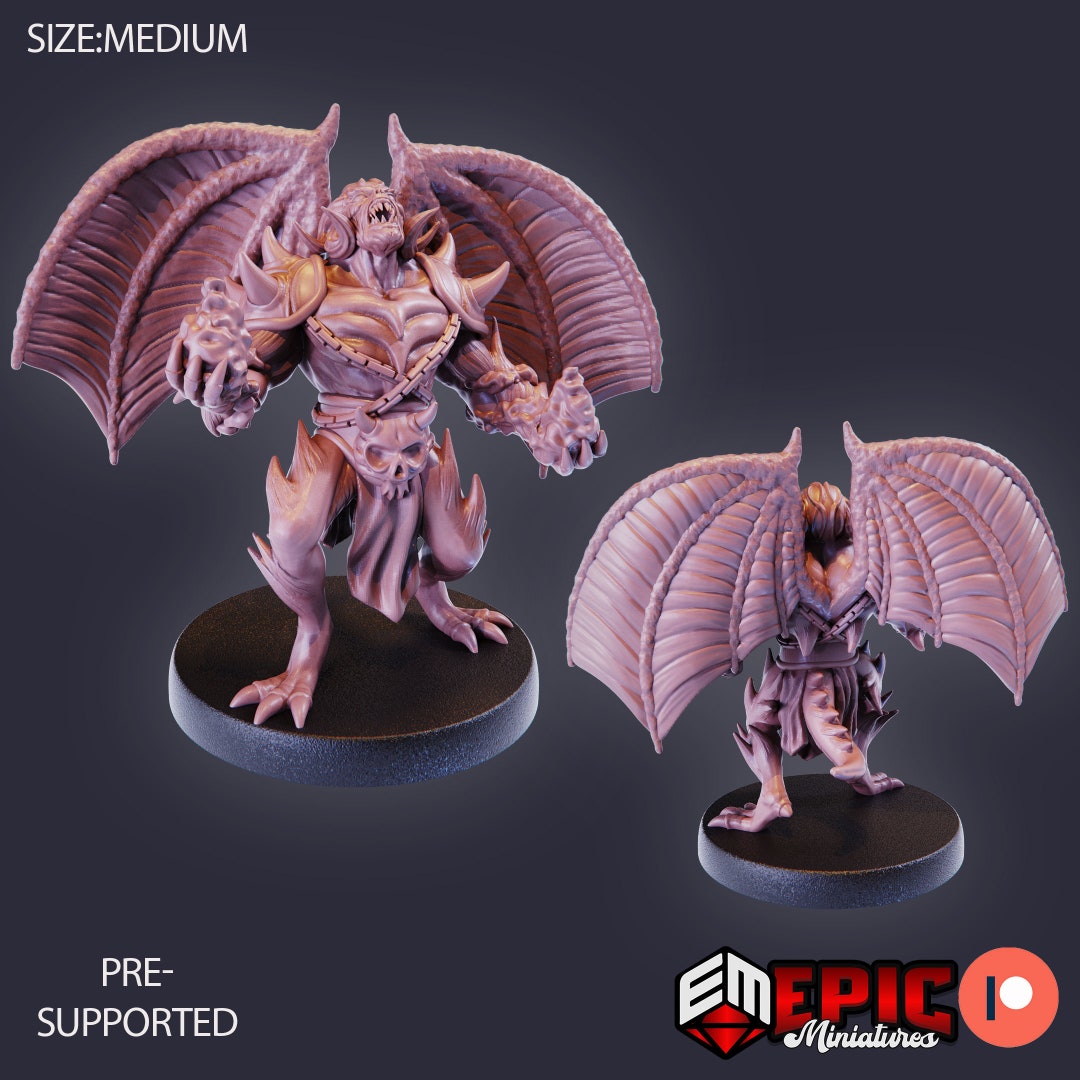 Winged Devil Army by Epic Miniatures - Deadly Sins - Etsy