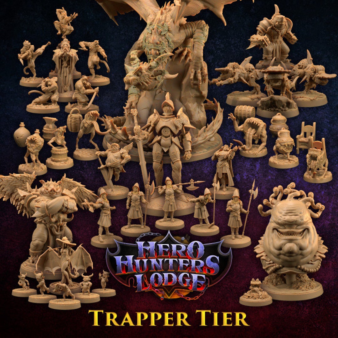 Hero Hunters by Dragon Trappers Lodge | | Unpainted Resin Miniature for ...