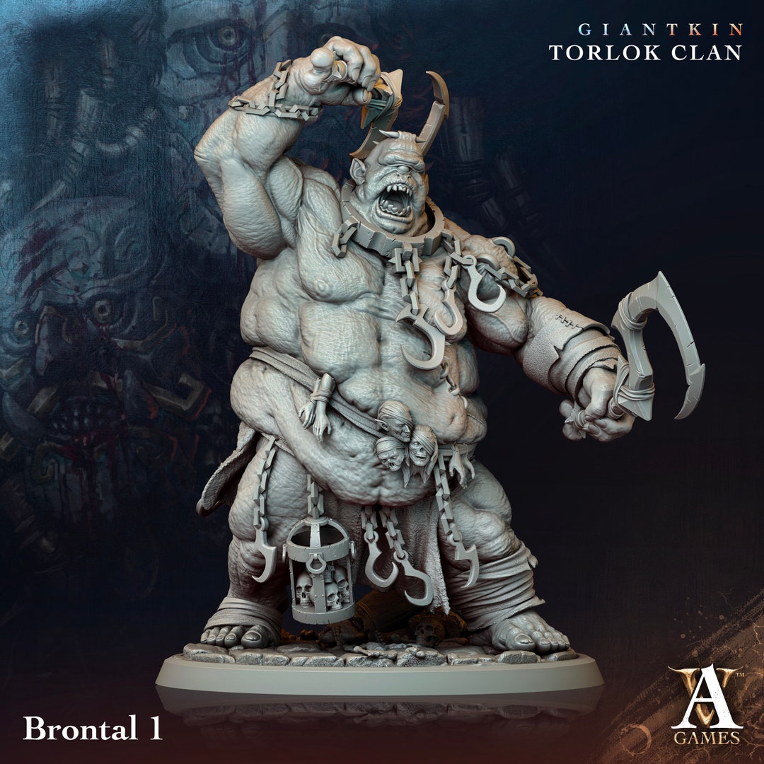 Brontal | Giantkin - Torlok Clan | Unpainted Resin Miniature for Dnd ...