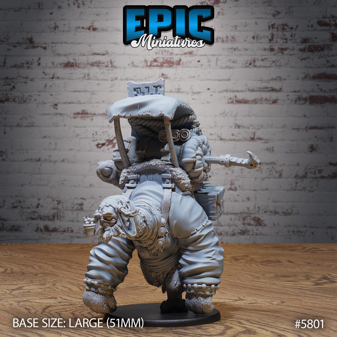 Giant Sloth Nomad by Epic Miniatures | Grand Carnival - Etsy