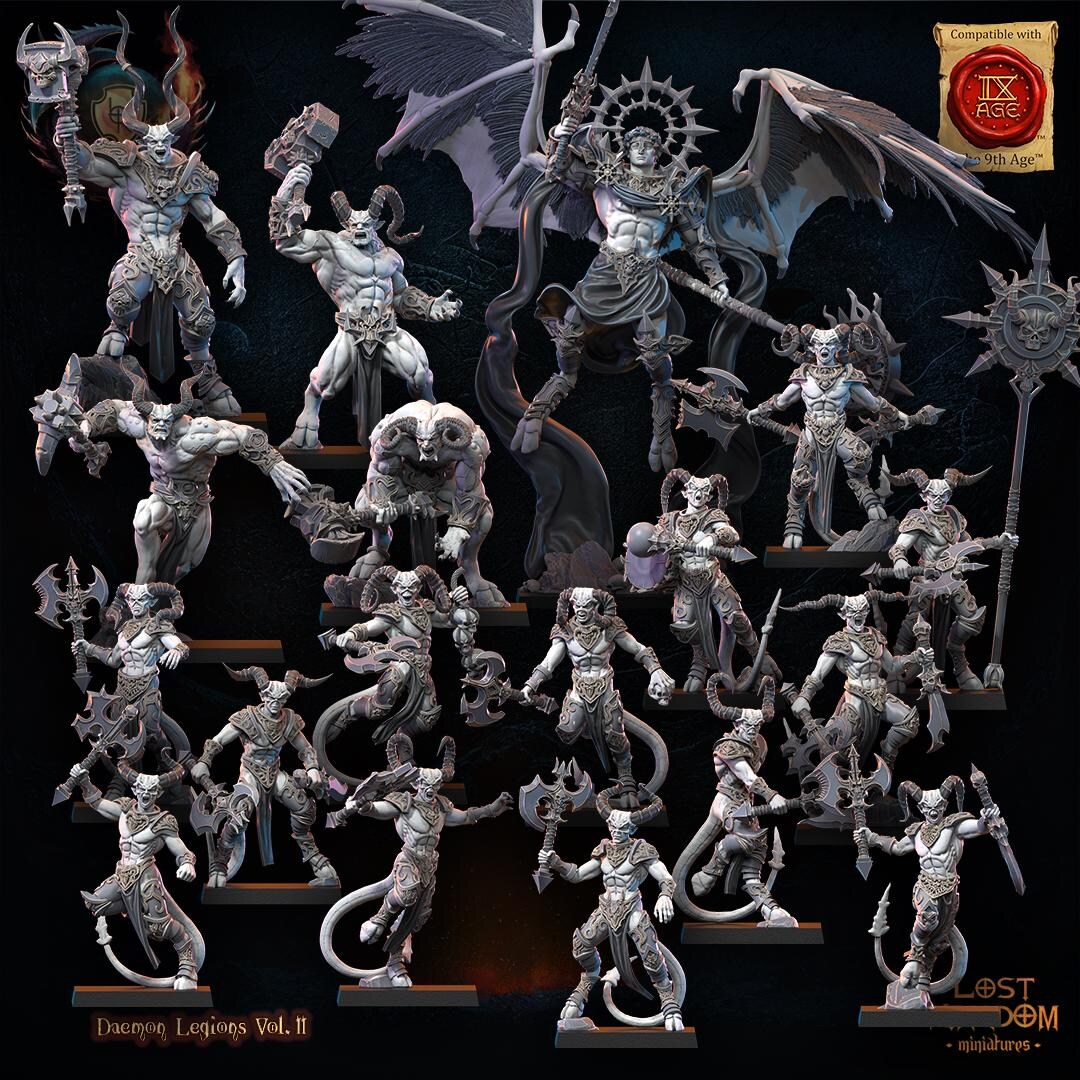 Daemon Legions Vol 2 by the Lost Kingdom Miniatures | Unpainted Resin ...
