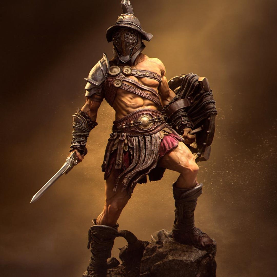 Gladiator Swordsman by Nerikson | Unpainted Resin Miniature for Dnd RPG ...