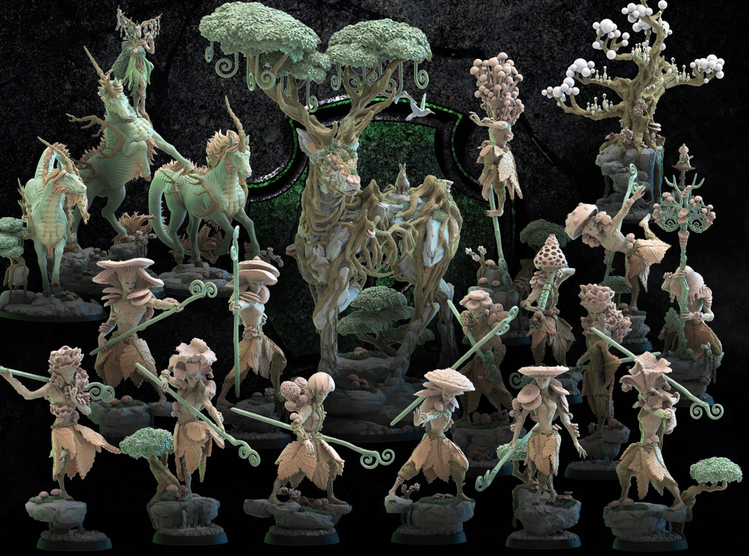 Mori Elves Vol 4 | Unpainted Resin Miniature for Dnd RPG Tabletop - Etsy