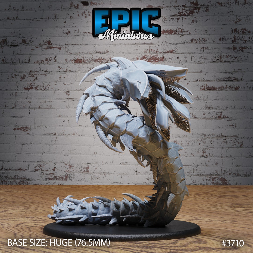 Dhole Worm by Epic Miniatures | Eldritch Darkness - Etsy
