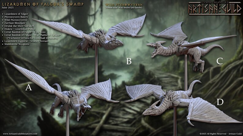 Lizardmen of Falgor's Swamp | Unpainted Resin Miniature for Dnd RPG ...