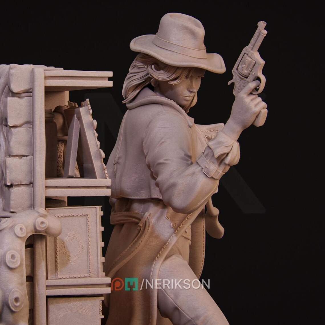 Laura the Detective Diorama by Nerikson | Unpainted Resin Miniature for ...