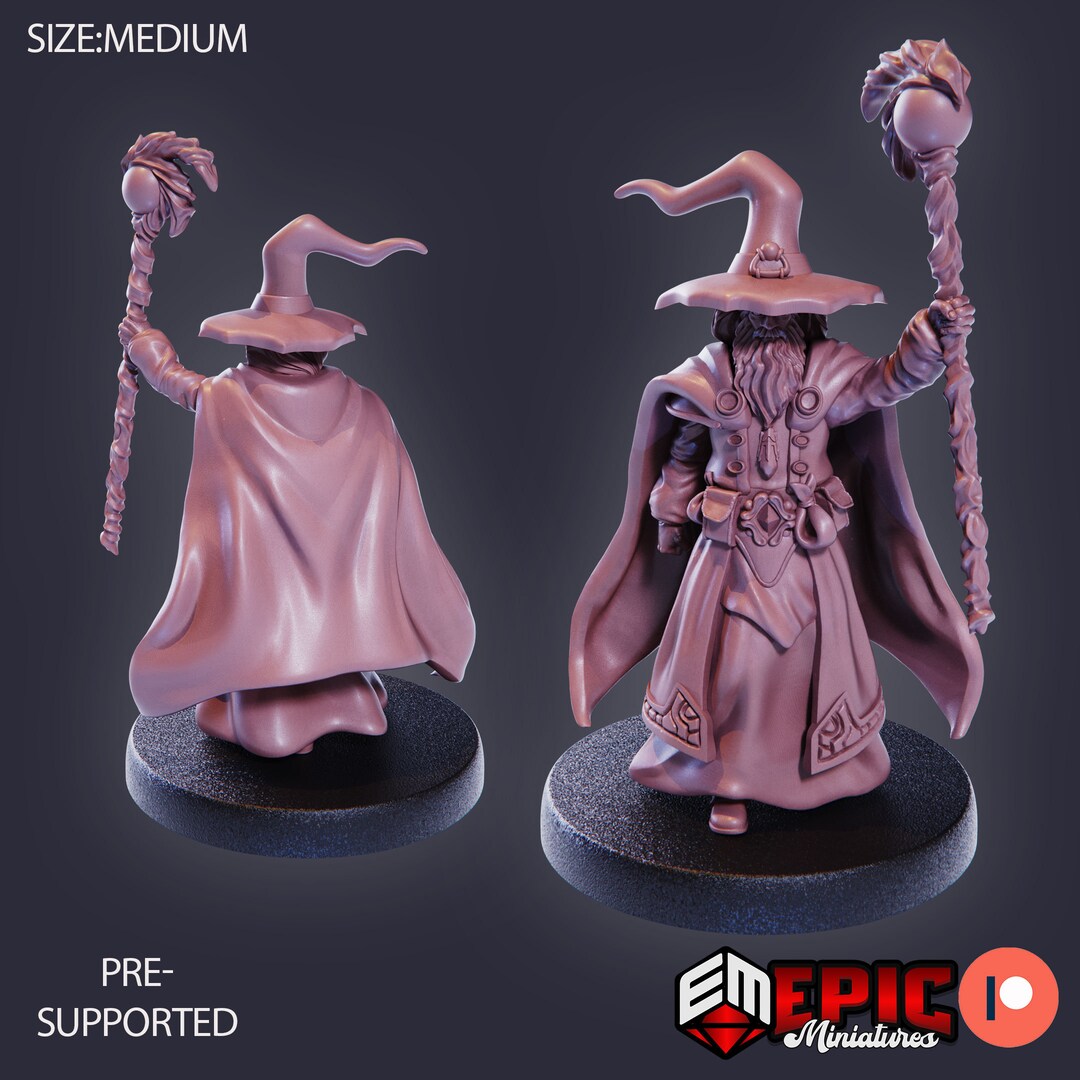 Gray Wizard by Epic Miniatures - Kingdom of Secrets - Etsy