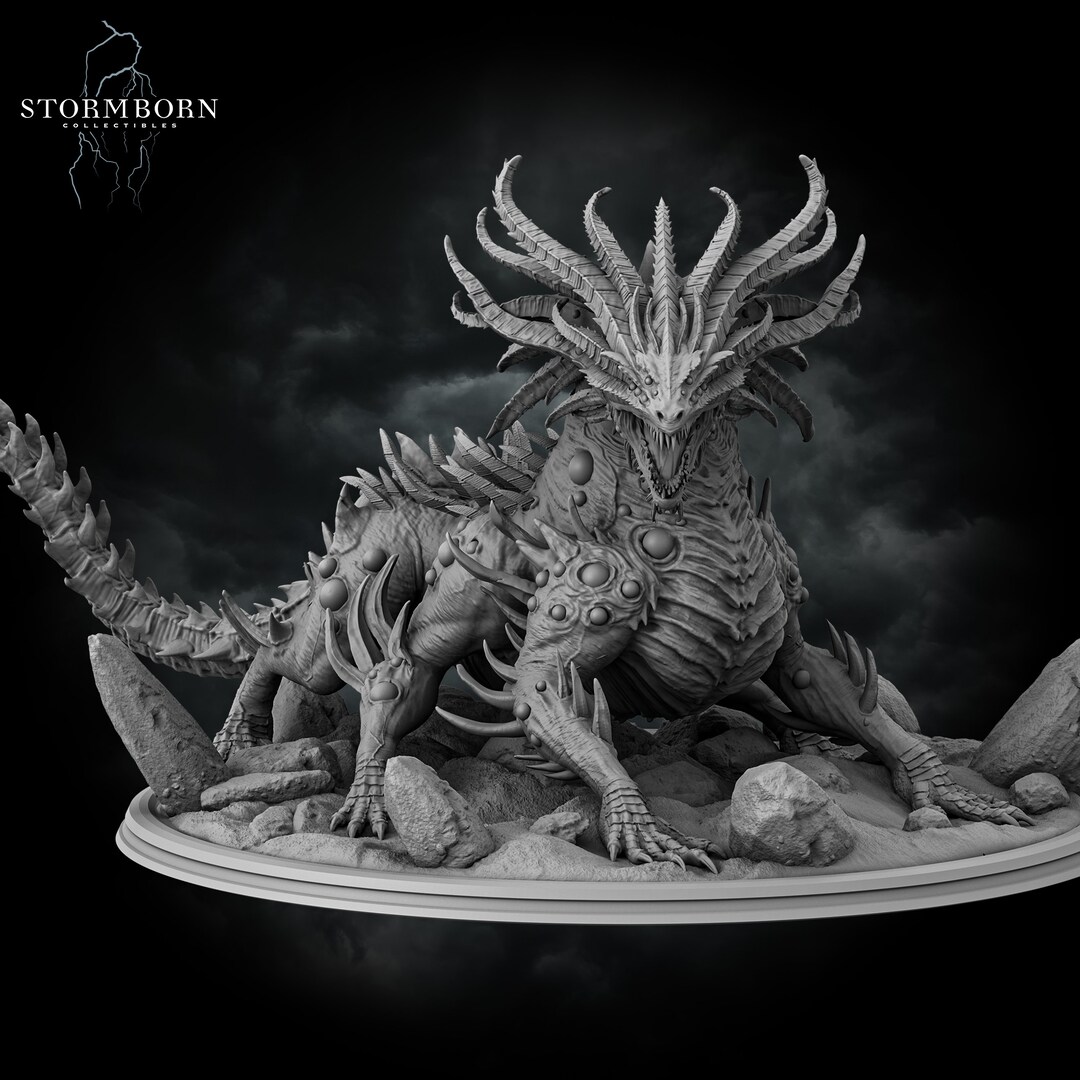 Basilisk King by Stormborn Collectibles | Unpainted Resin Miniature for ...