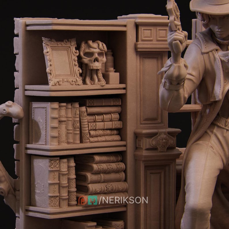 Laura the Detective Diorama by Nerikson | Unpainted Resin Miniature for ...