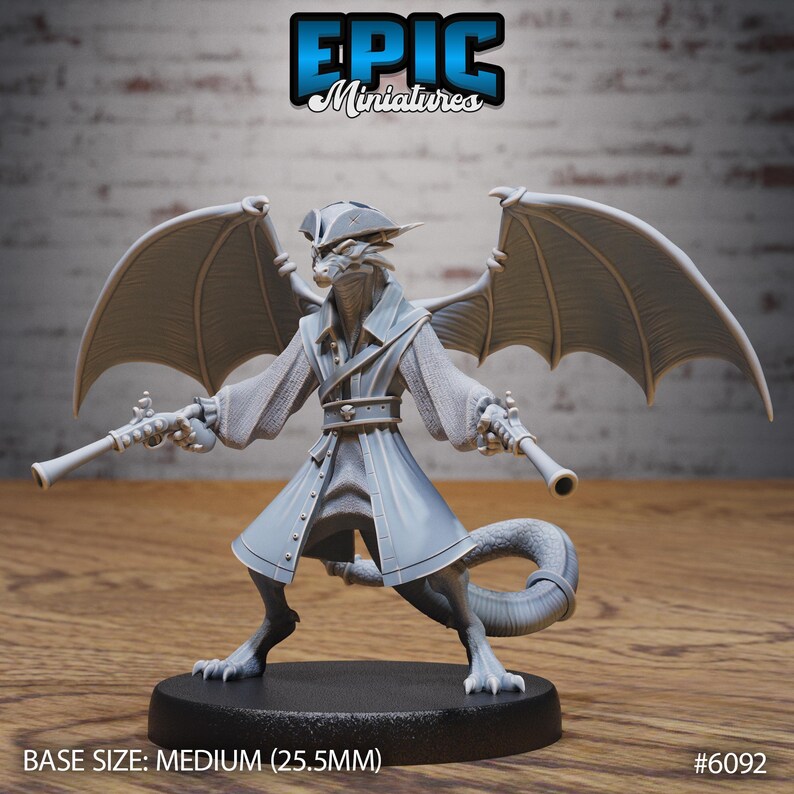 Sea Serpent Pirate / Eel Folk Pirate / Draco Pirate by Epic Miniatures ...