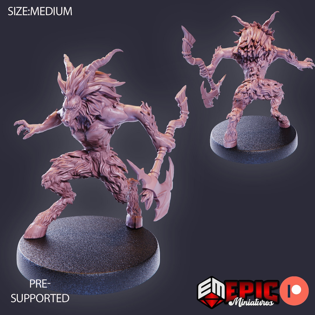 Satyr - Infested Woodlands | Unpainted Resin Miniature for Dnd RPG ...