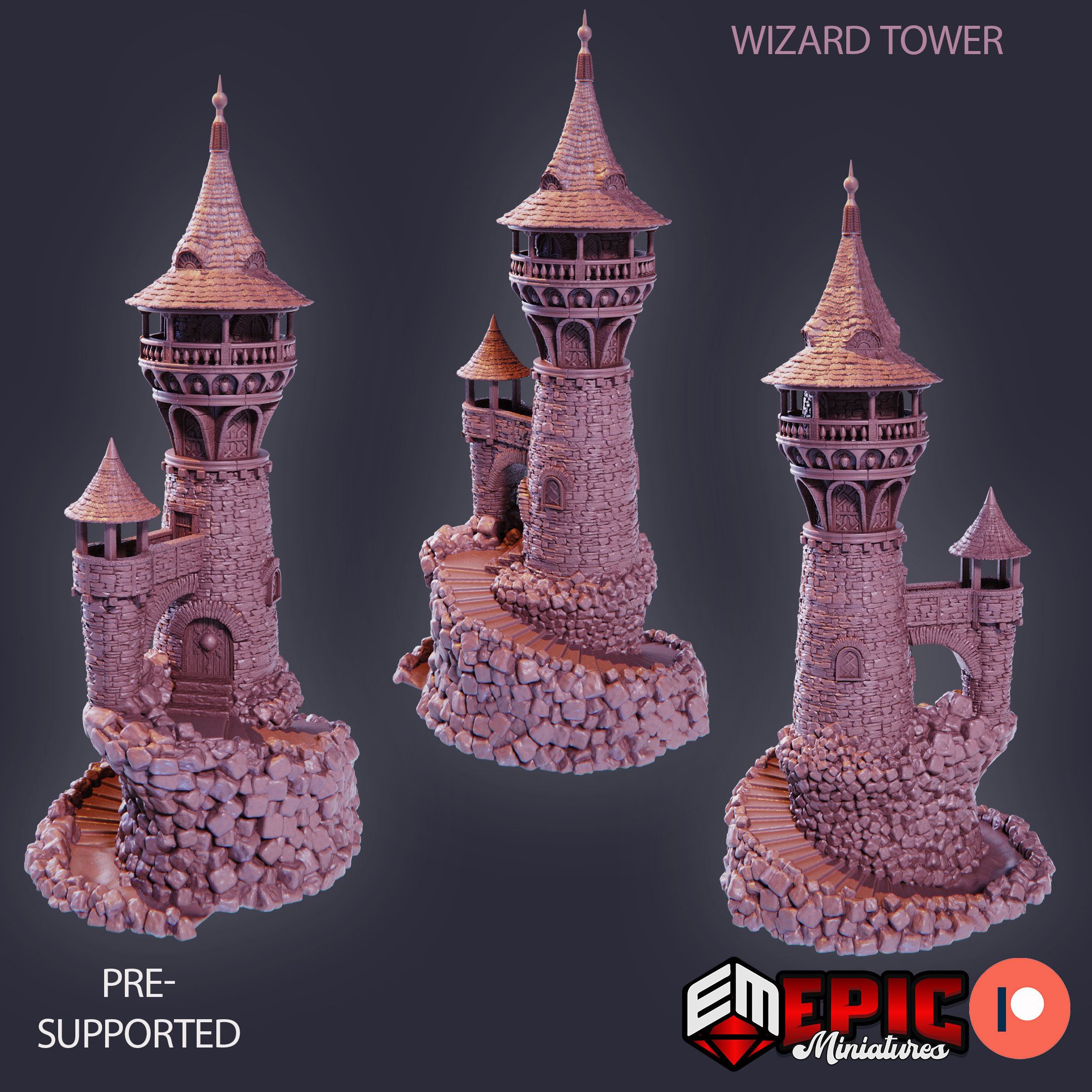 Wizard Tower by Epic Miniatures Kingdom of Secrets - Etsy