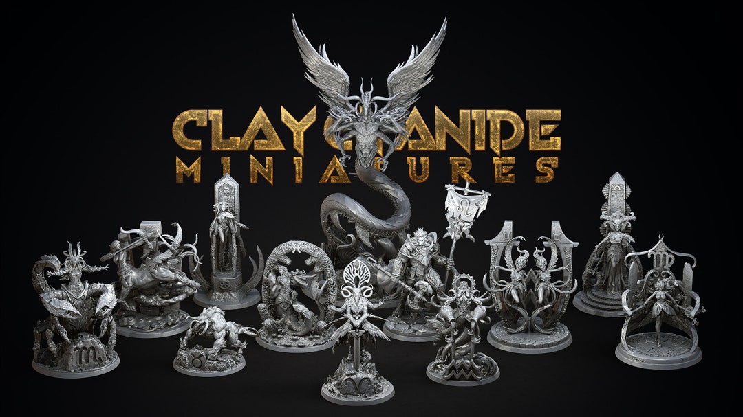Zodiac by Clay Cyanide Miniatures | Unpainted Resin Miniature for Dnd ...