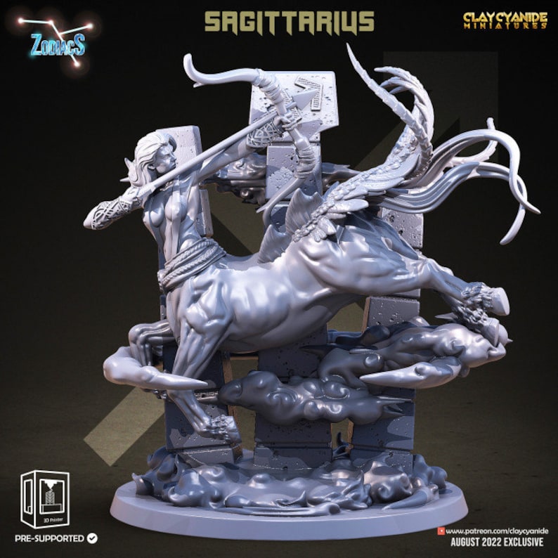 Zodiac by Clay Cyanide Miniatures | Unpainted Resin Miniature for Dnd ...