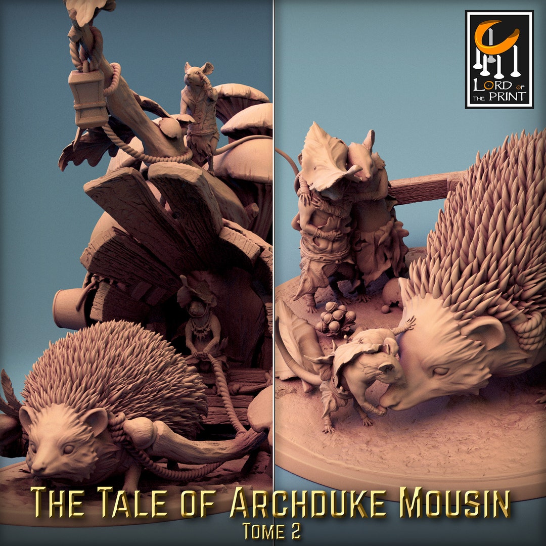 Hedgehogs by Rescale Miniatures the Tale of Archduke Mousin P2 - Etsy