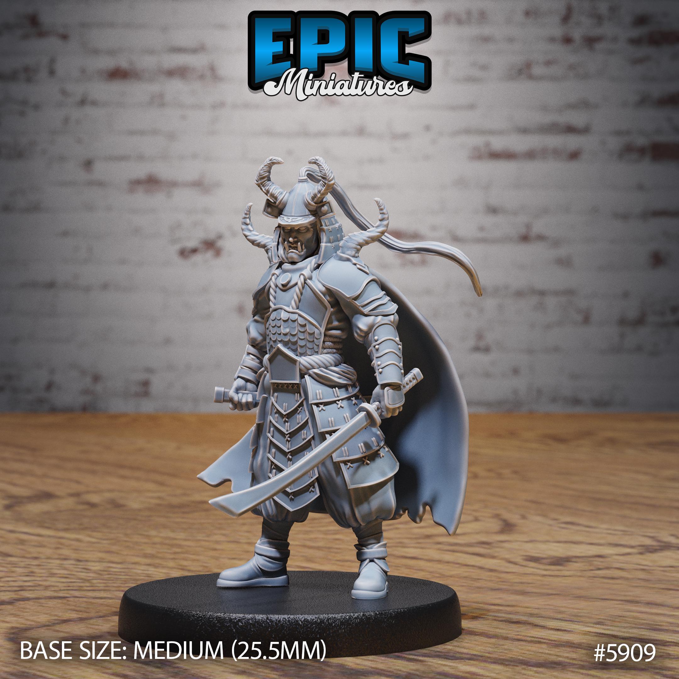 Dark Shogun / Animated Samurai Armor | Ninja Legends | Unpainted Resin ...