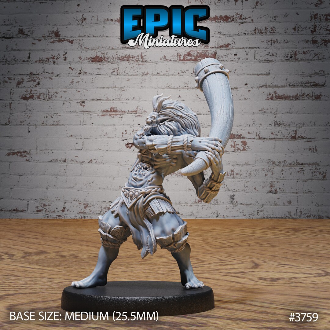 Oni Beast Warrior | Oni Nightmare | Unpainted Resin Miniature for Dnd ...