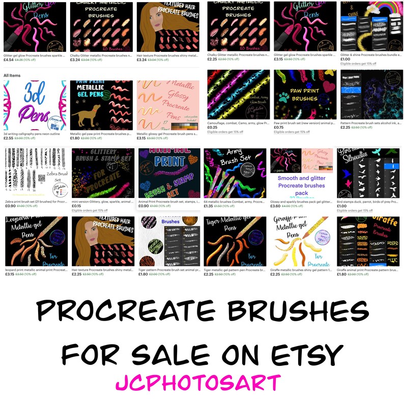Animal Print Procreate Brush Set Stamps Images & Tutorial. - Etsy UK