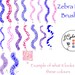 Zebra Print Brush Set (21 Brushes) for Procreate, Brush Bundle Set ...