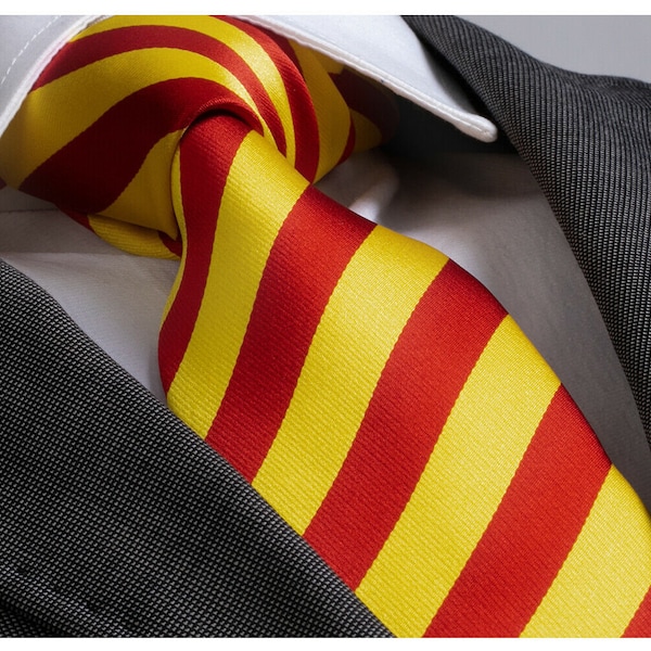 Red Striped Tie - Etsy
