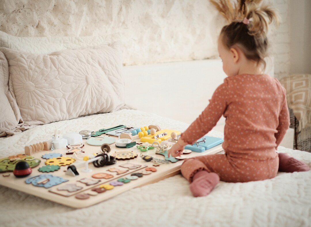 Custom Busy Board for Baby,montessori Busyboard,activity Board for Boy ...