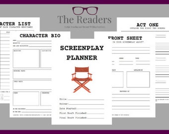 Screenplay Template - Etsy