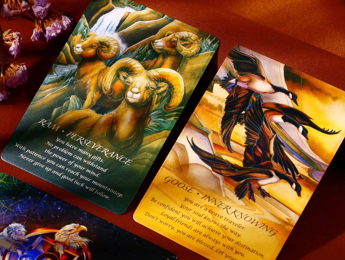 Spirit of the Animals Oracle deck Unique oracle cards with | Etsy