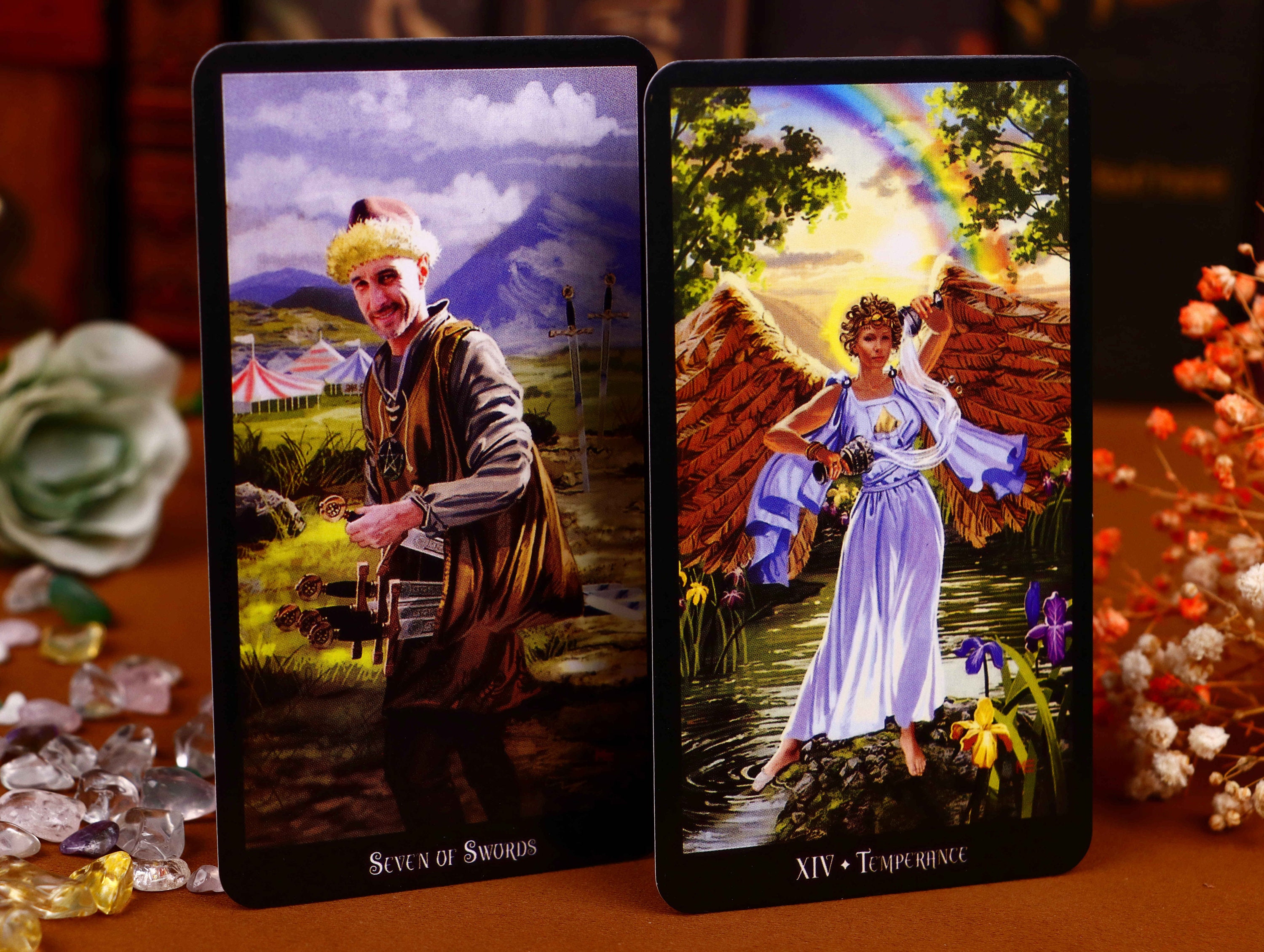 Witches Tarot Pretty tarot cards deck 78 cards /Black | Etsy