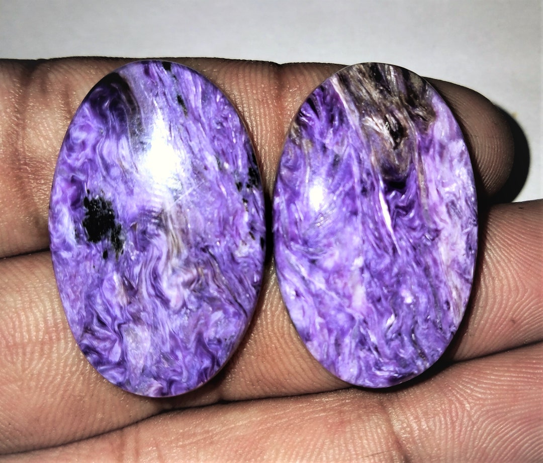 Natural Charoite Gemstone, Charoite Cabochon, Russian Charoite, Gemstone Jewelry, Loose Charoite ...