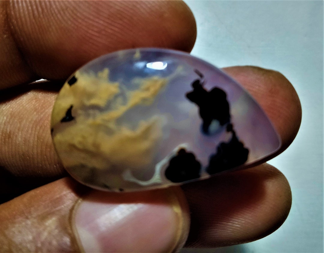 100% Natural Dendrite Tiger Eye Agate Cabochon Loosestone - Etsy