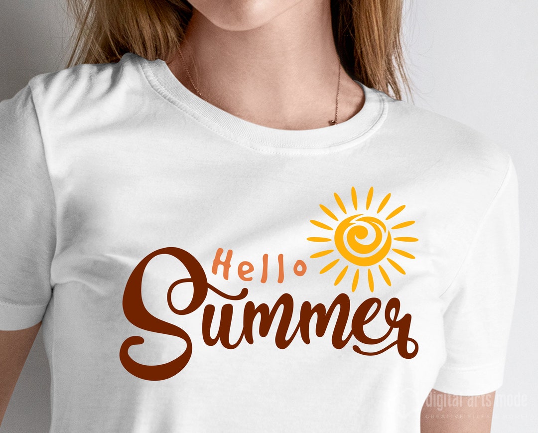 Hello Summer SVG PNG PDF, Summer Svg, Summer T-shirt Svg, Summer Svg ...
