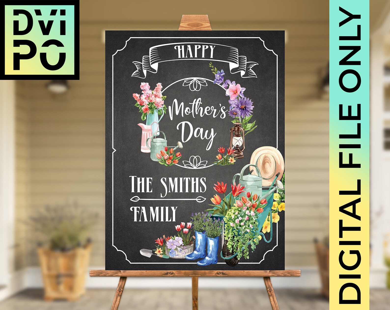 Mother’s Day Welcome Sign, Rustic Mother’s Day Poster, Family ...