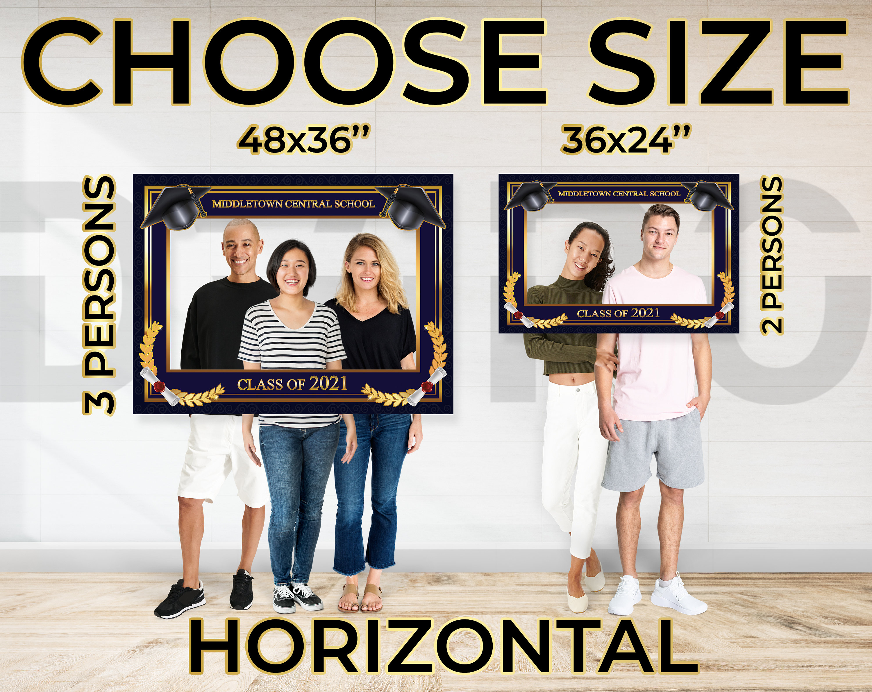 Custom Graduation Party Photo Booth Frame Congrats Grads - Etsy