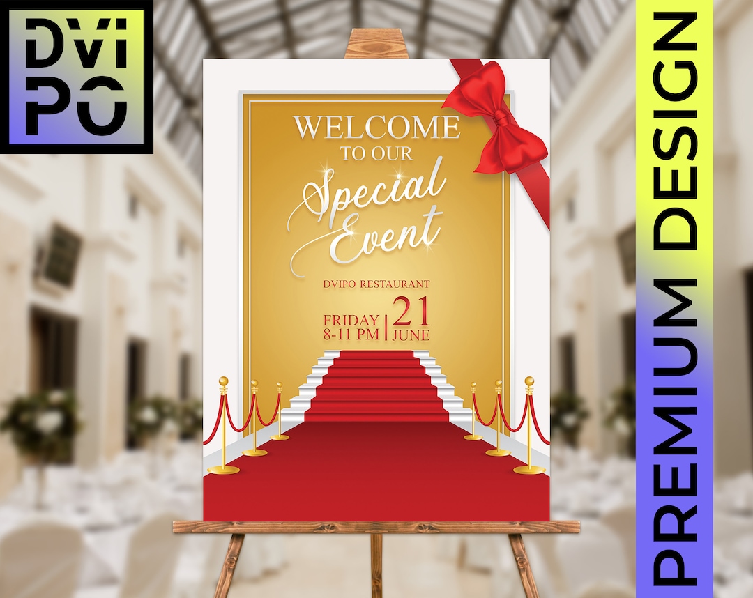 Grand Opening Welcome Sign, Corporate Event Poster, Business Event Sign ...
