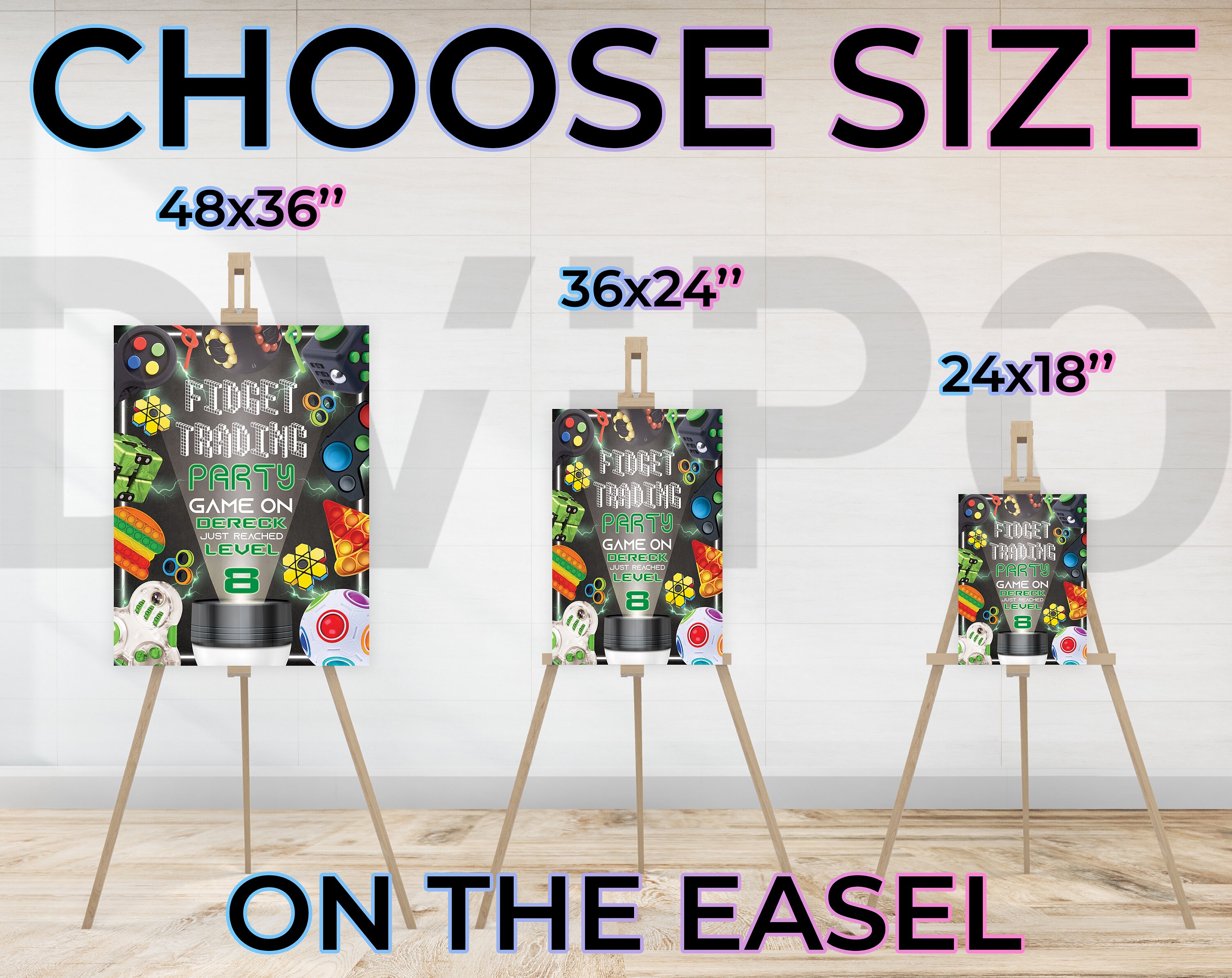 Fidget Trading Birthday Party Poster Pop Bubble Fidget Toy - Etsy