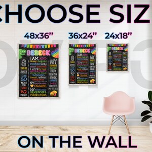 Push Bubble Fidget Toy Birthday Party Chalkboard Poster, I Love Fidget ...