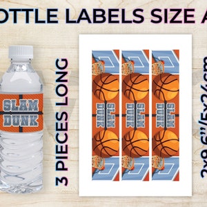 Slam Dunk Birthday Party Chips Bag, Custom Basketball Fun Treat Bag ...