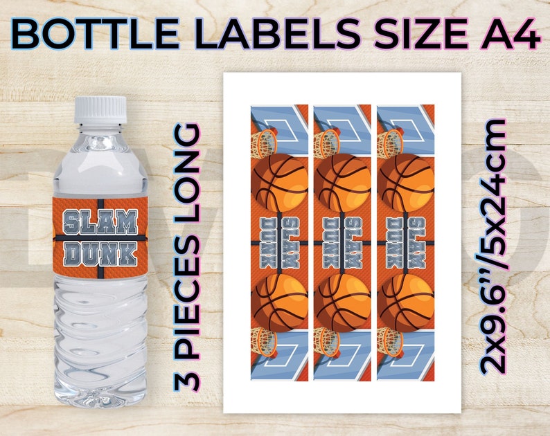 Slam Dunk Birthday Party Chips Bag, Custom Basketball Fun Treat Bag ...