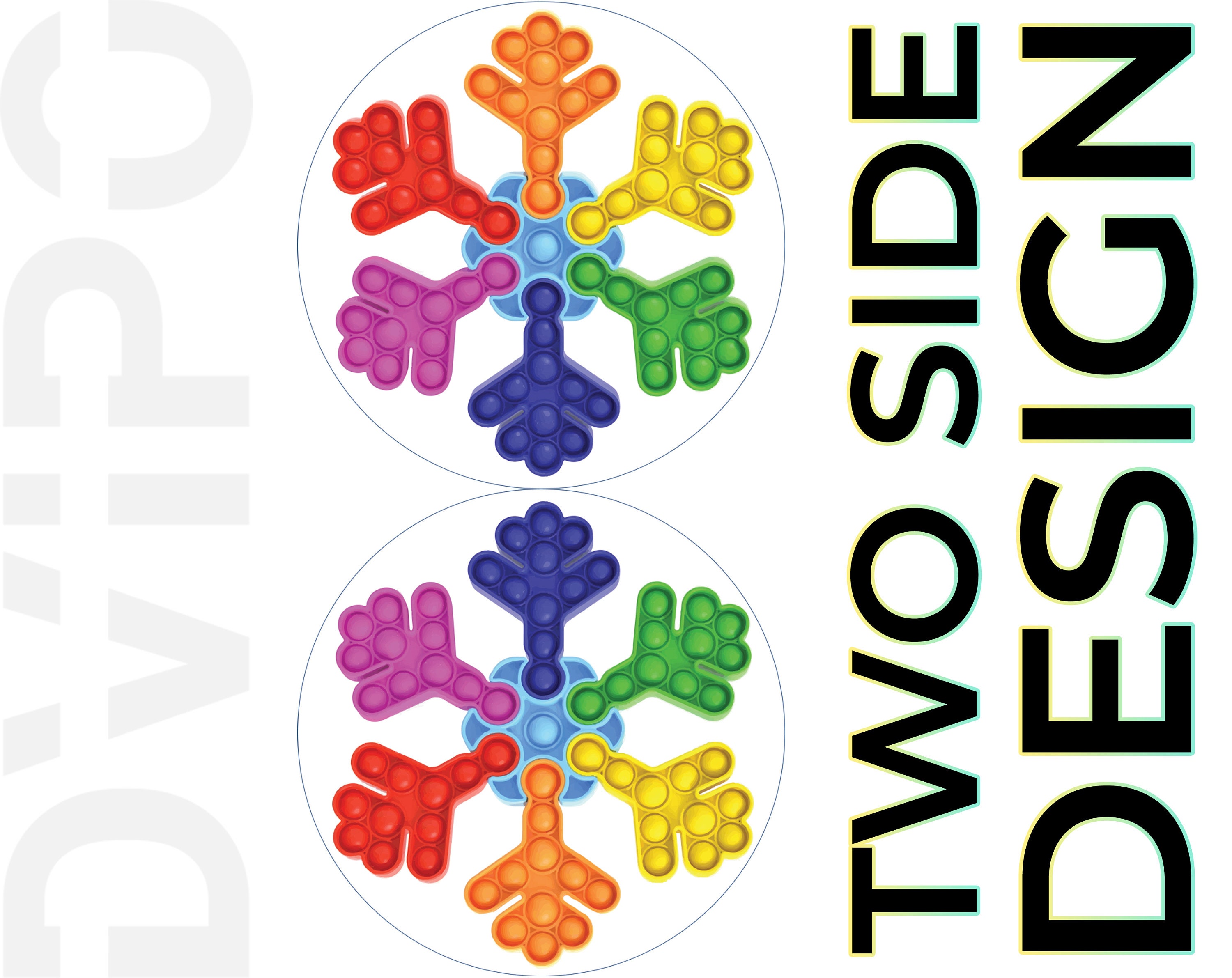 Christmas Party Fidget Snowflake Gifts Poppin' Around the - Etsy