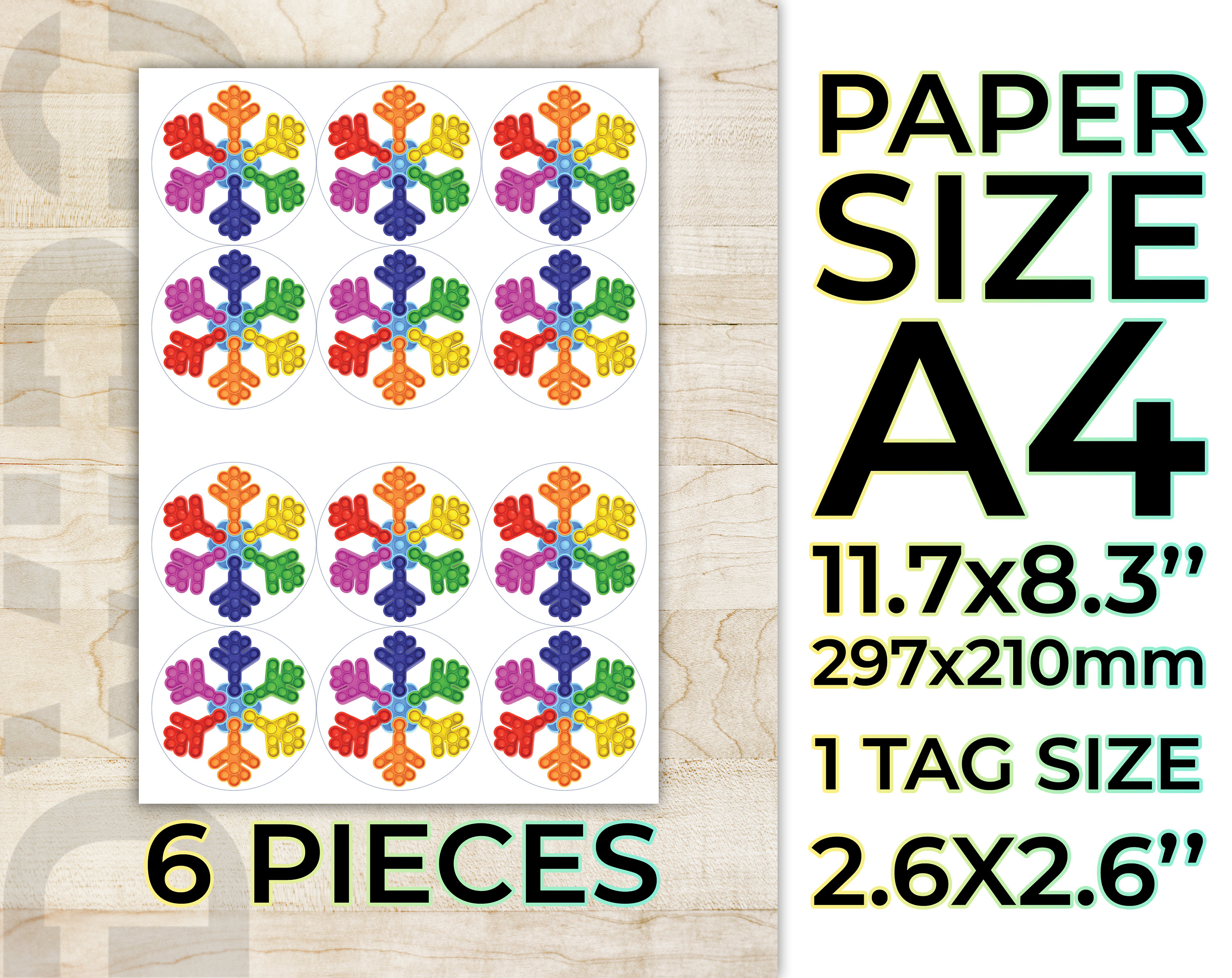 Christmas Party Fidget Snowflake Gifts Poppin' Around the - Etsy