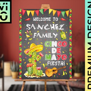 Happy Mexican Cinco De Mayo Fiesta Party Poster, Fiesta Party Ideas ...