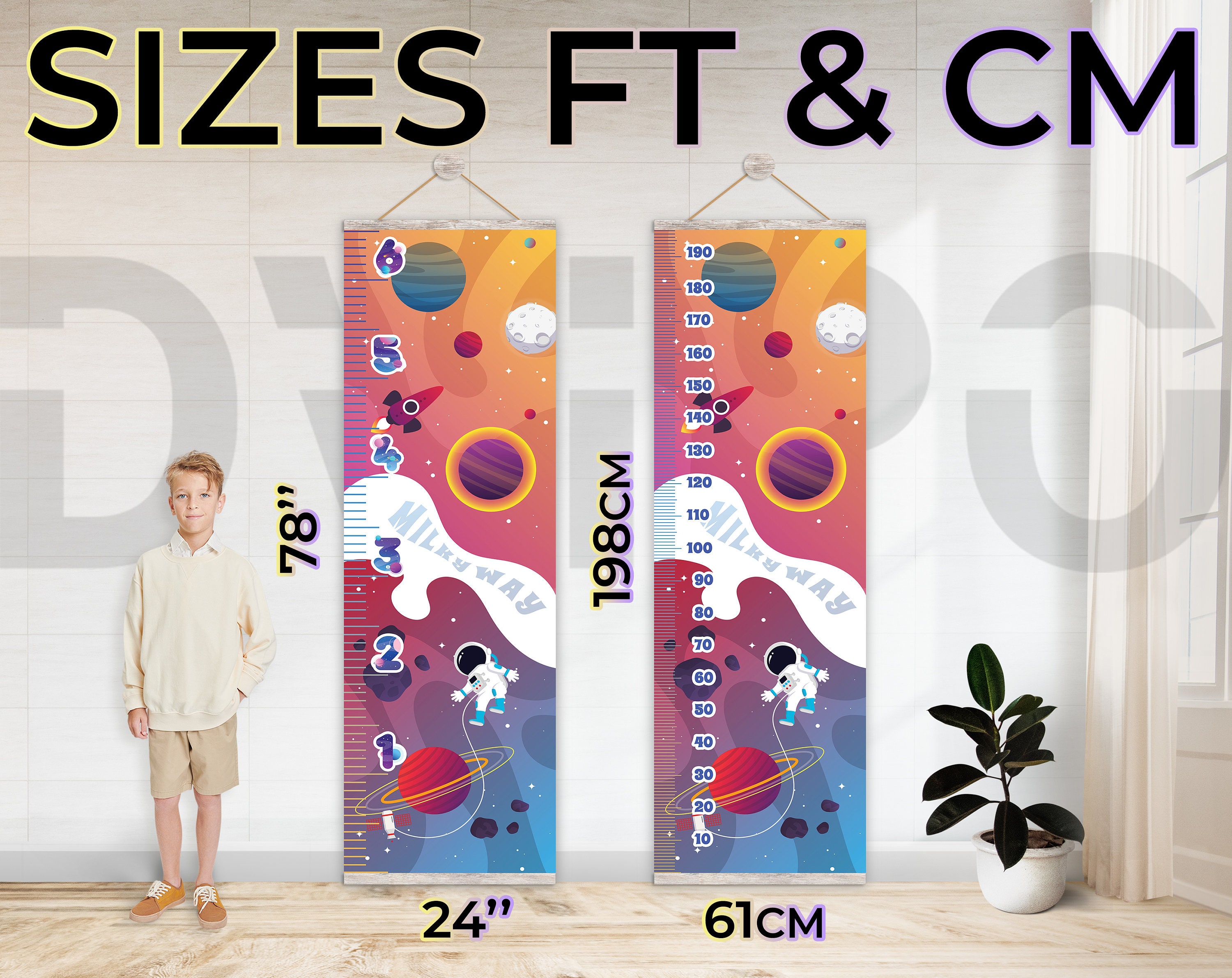 Space Growth Chart SVG With Astronaut Planets and Spaceships | Etsy