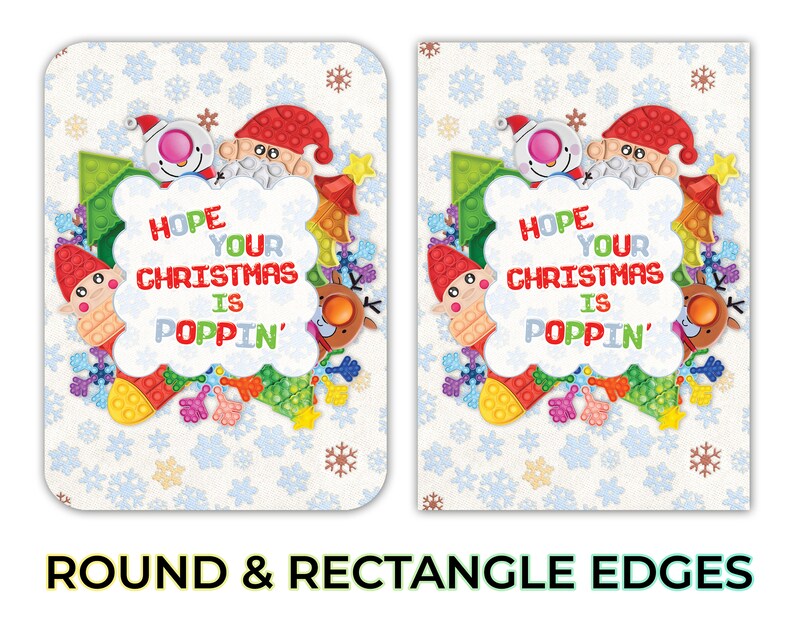 Christmas Party Gifts and Fidget Goody Bag, Custom Fidget Toy Treat Bag ...