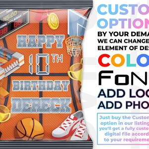 Slam Dunk Birthday Party Chips Bag, Custom Basketball Fun Treat Bag ...