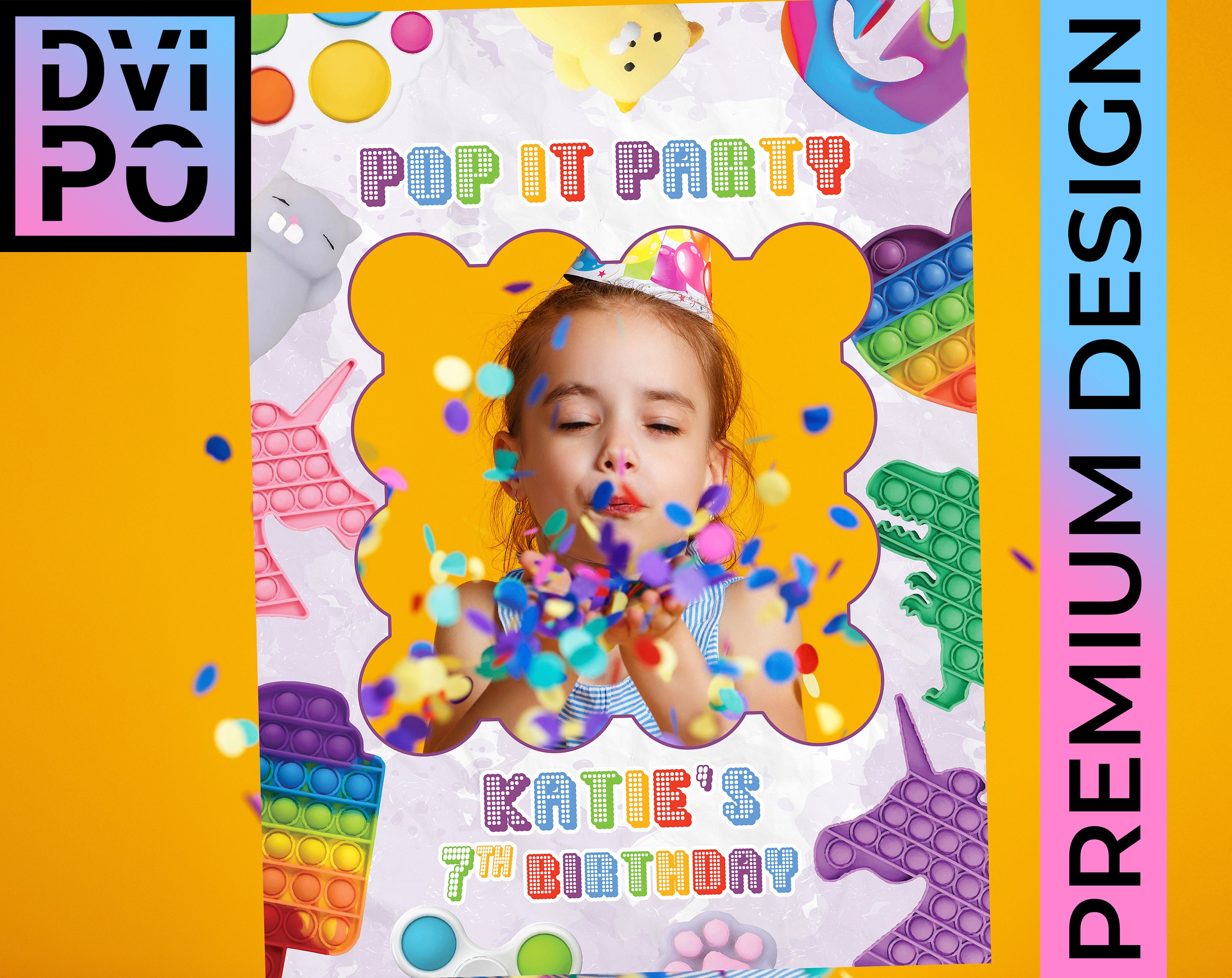 Backdrops & Props Party Décor PRINTED or PRINTABLE Fidget Toy Birthday ...