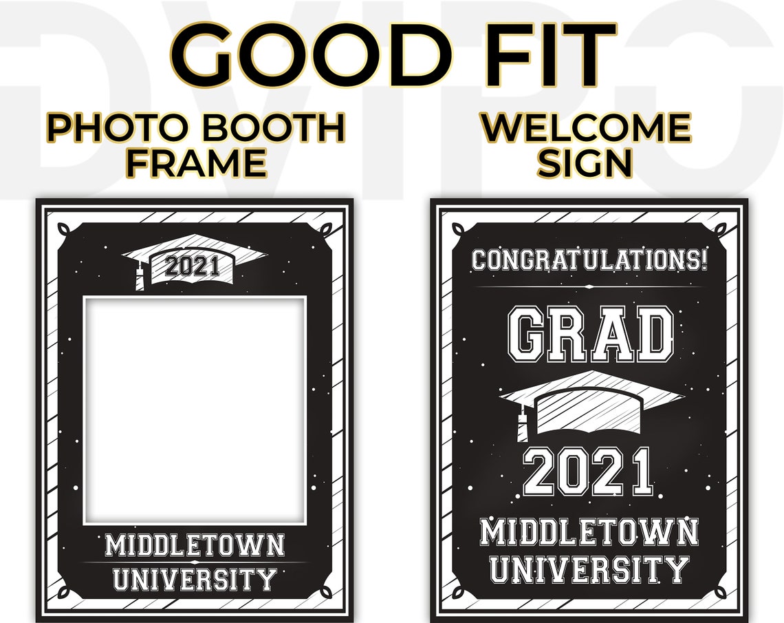 Chalkboard Graduation Party Poster Congrats Grad 2021 We did | Etsy