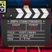 Cinema Movie Night Party Photo Booth Frame Clapperboard, Film Festival ...