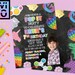 Push Bubble Fidget Toy Birthday Party Add Photo Invitation - Etsy
