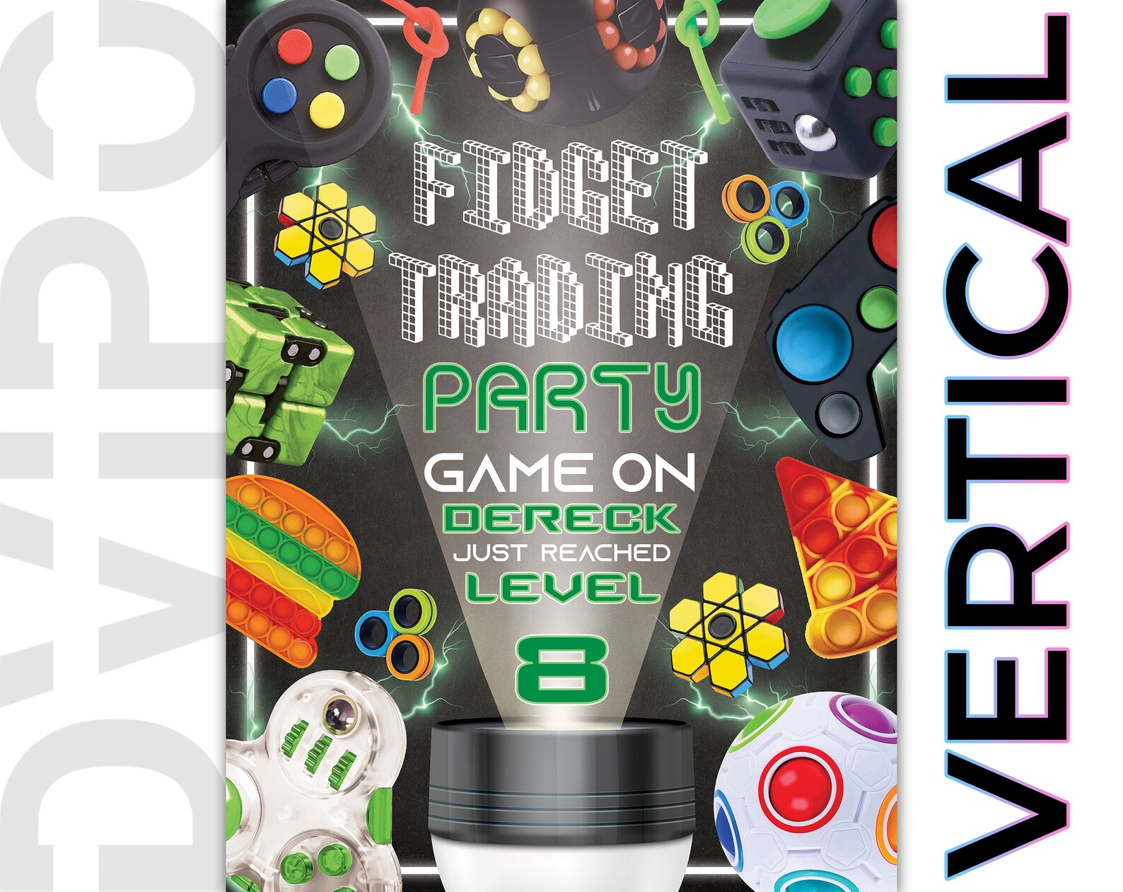 Fidget Trading Birthday Party Poster Pop Bubble Fidget Toy - Etsy